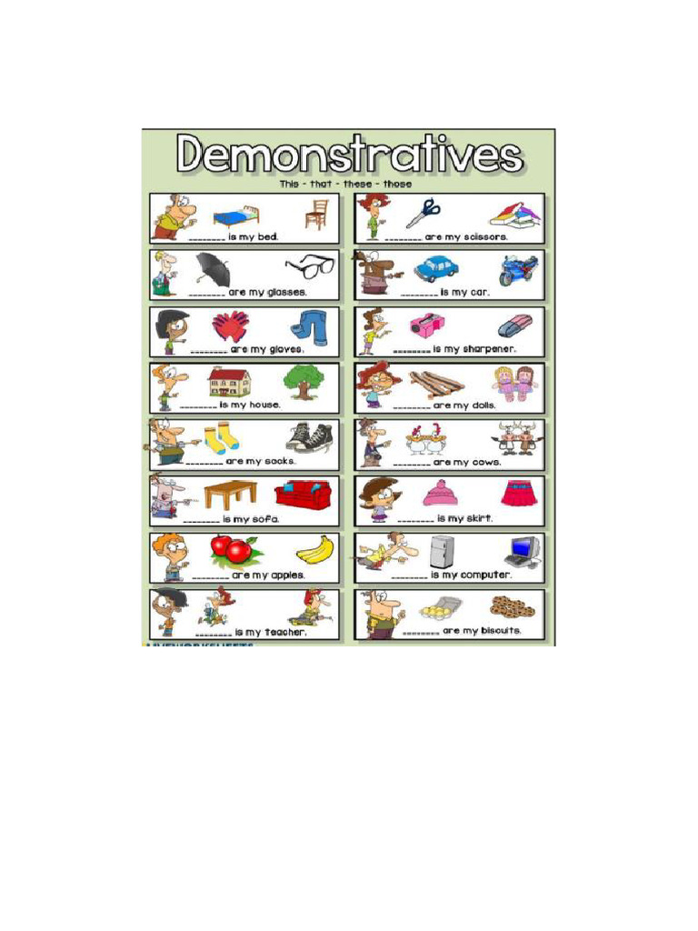 Demonstrative Pronouns 2 | PDF