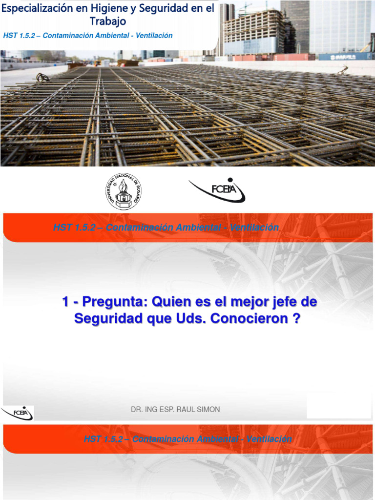 Presentacion 01 Materia Contaminacion Y Ventilaciòn | PDF | Ventilación (Arquitectura ...