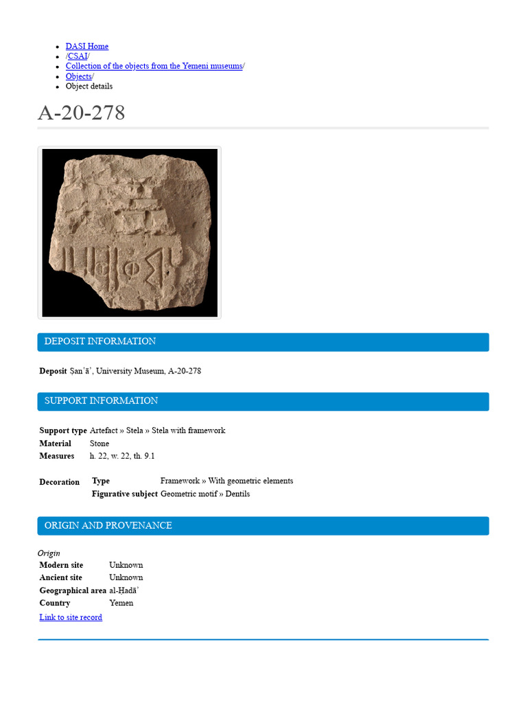 DASI - Digital Archive For The Study of Pre-Islamic Arabian ...