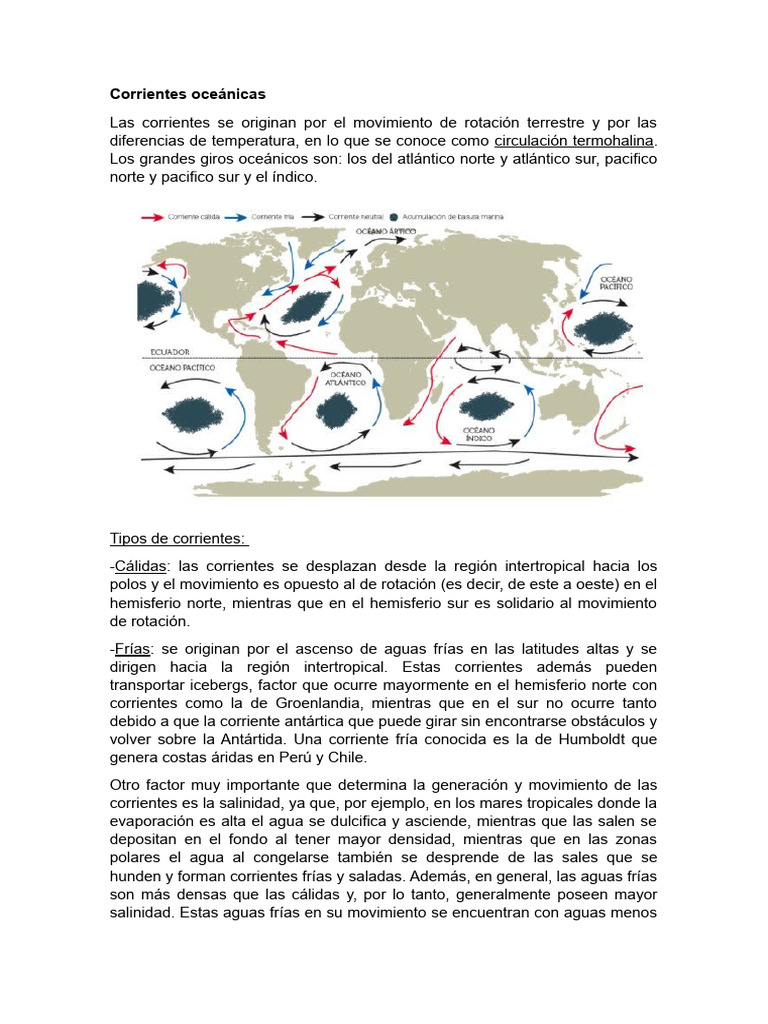 Corrientes Oceánicas | PDF | Precipitación | Niebla