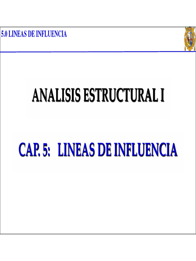 Cap 5 - Lineas de Influencia | PDF | Viga (Estructura) | Braguero