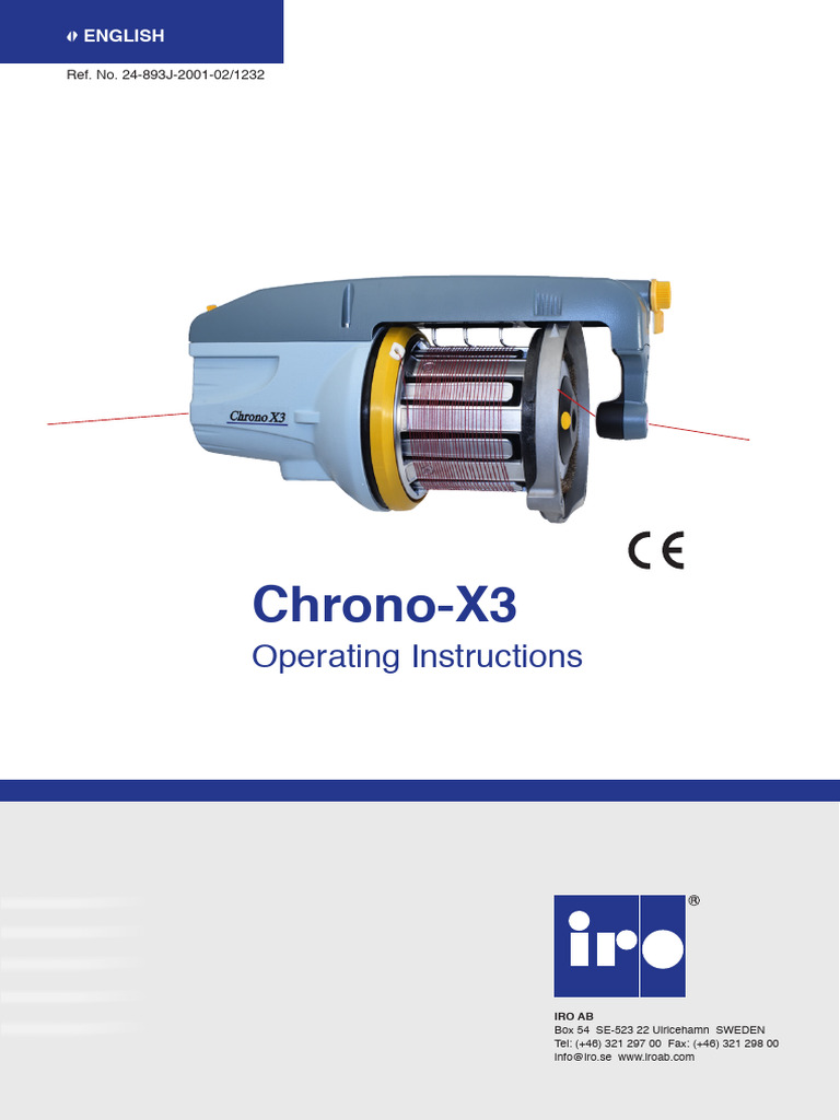 Chrono-X3 - IRO AB | PDF | Manufactured Goods | Electrical Engineering