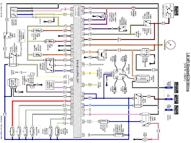 Diagrama Electrico D16y8 | PDF