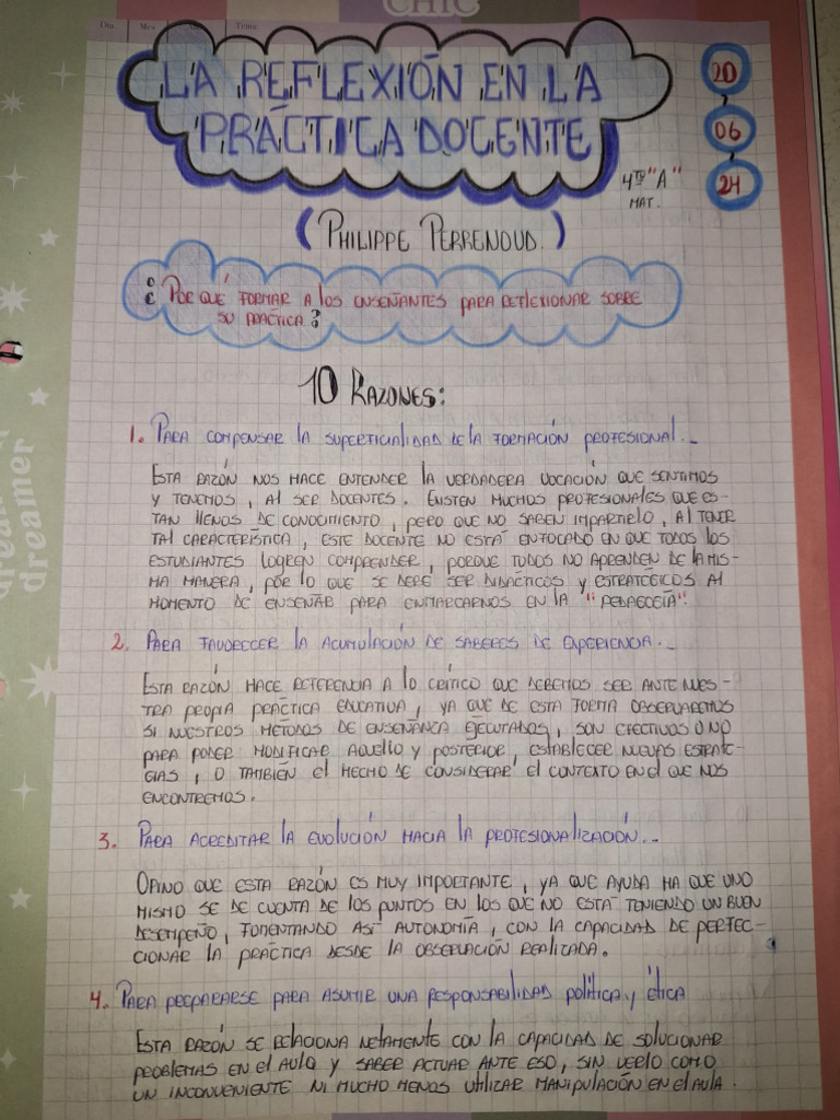Reflexión Sobre Práctica Docente | PDF