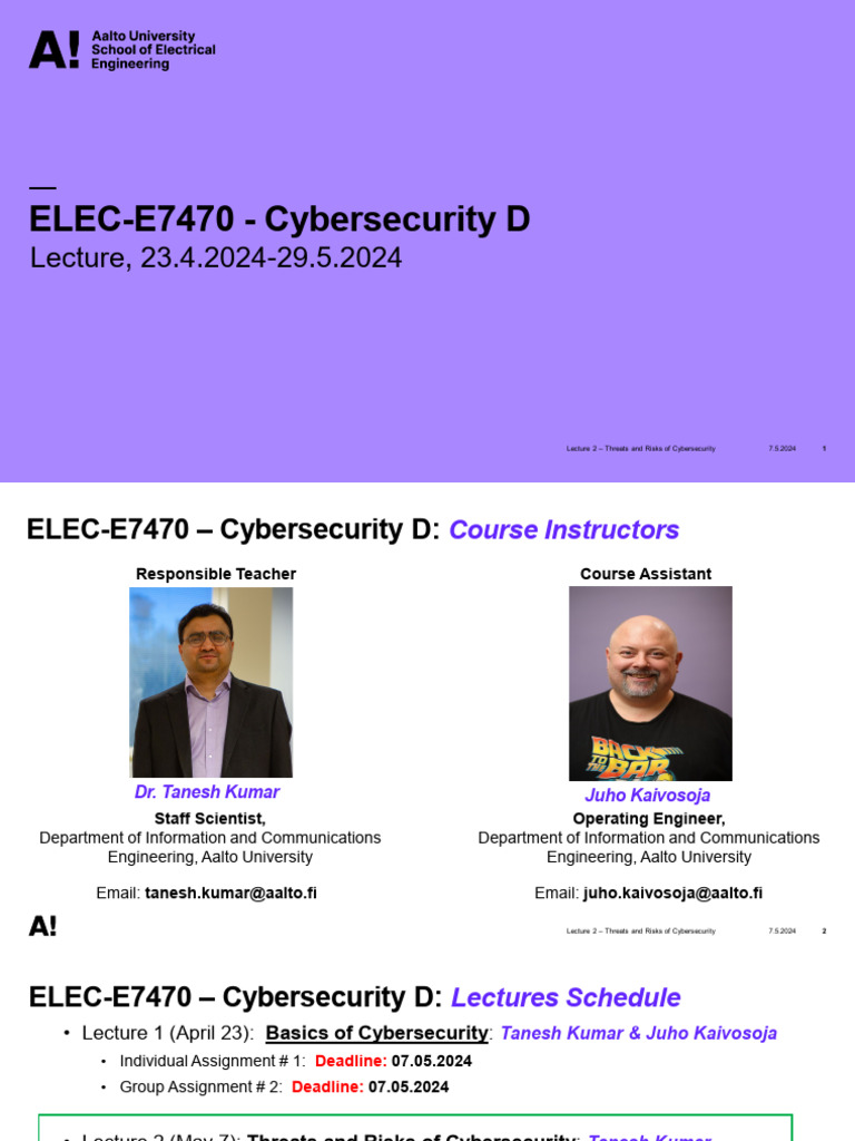 Lecture 2 Slides | PDF | Phishing | Denial Of Service Attack Lecture 2 Slides | PDF | Phishing | Denial Of Service Attack