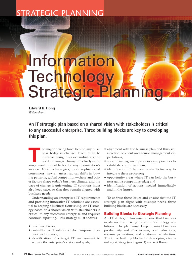 Information Technology Strategic Planning | PDF | Strategic Management ...
