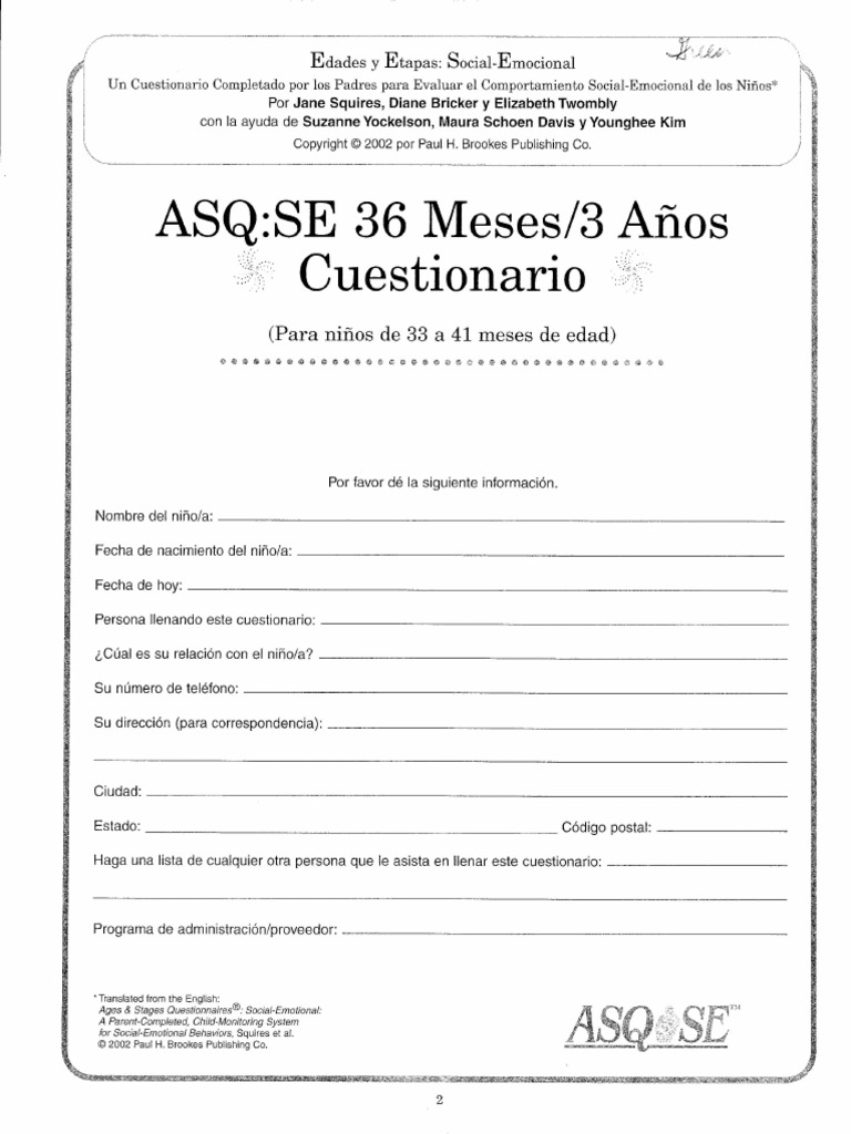ASQ SE 36 M Spanish | PDF
