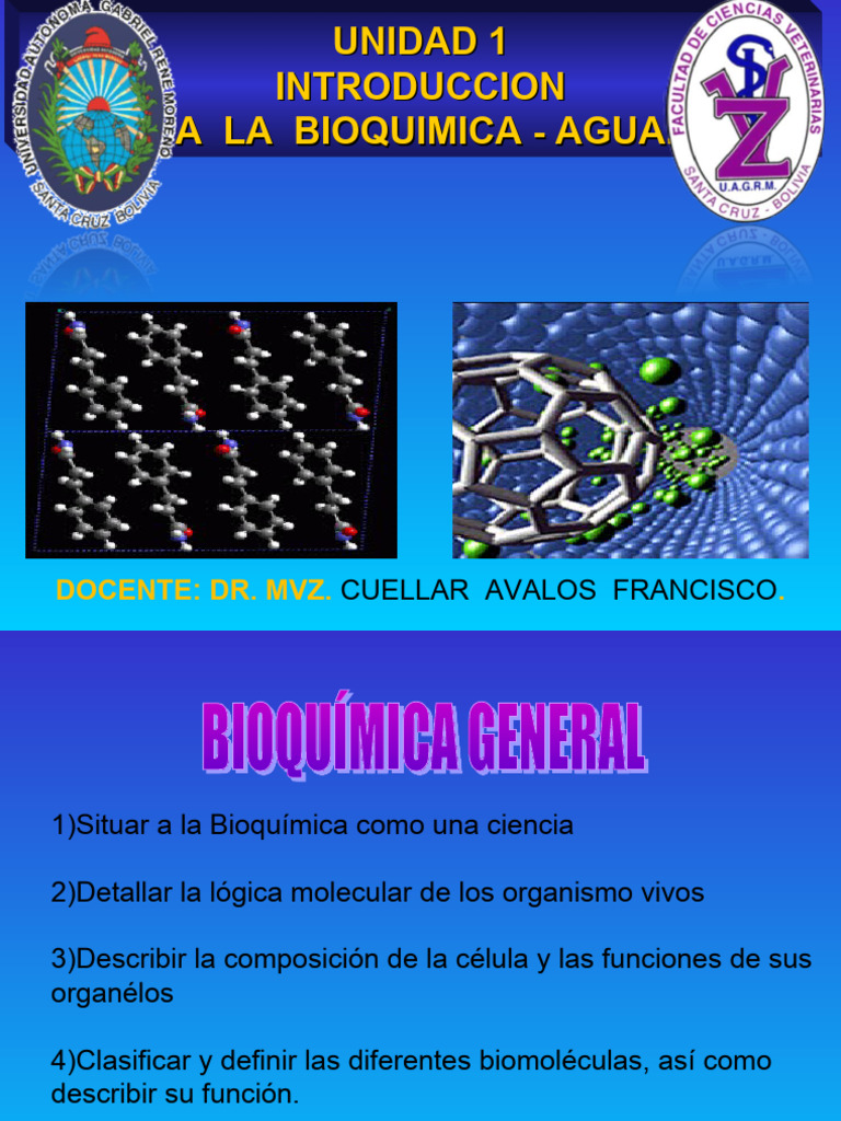 Introduccion A La Bioquimica y El Agua. | Descargar gratis PDF | Propiedades del agua | Retículo ...