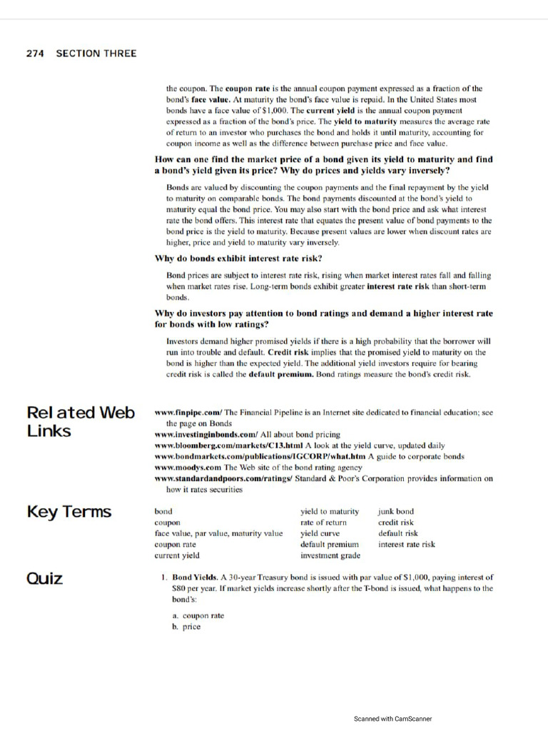 Fin 072 Valuing Bonds Pdf
