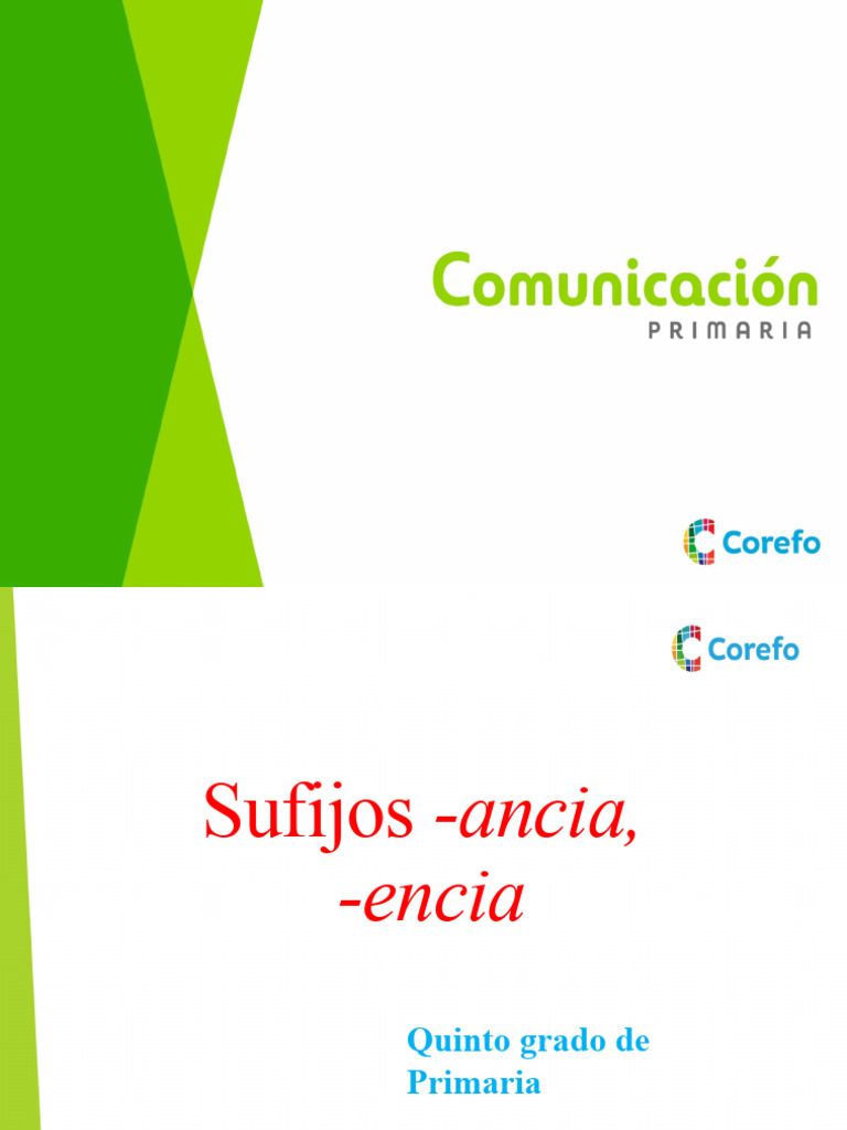 Sufijos - Ancia, - Encia | PDF