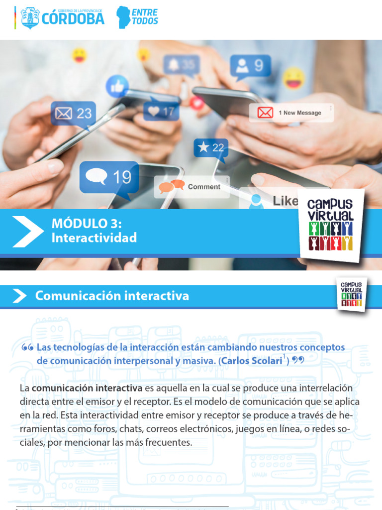 Módulo 3 - Interactividad | PDF | Internet | Servicio de redes sociales
