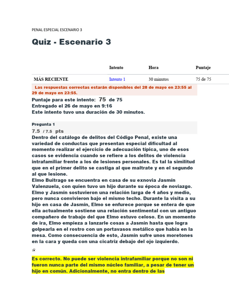 Penal Especial Escenario 3 | PDF | Homicidio | Secuestro