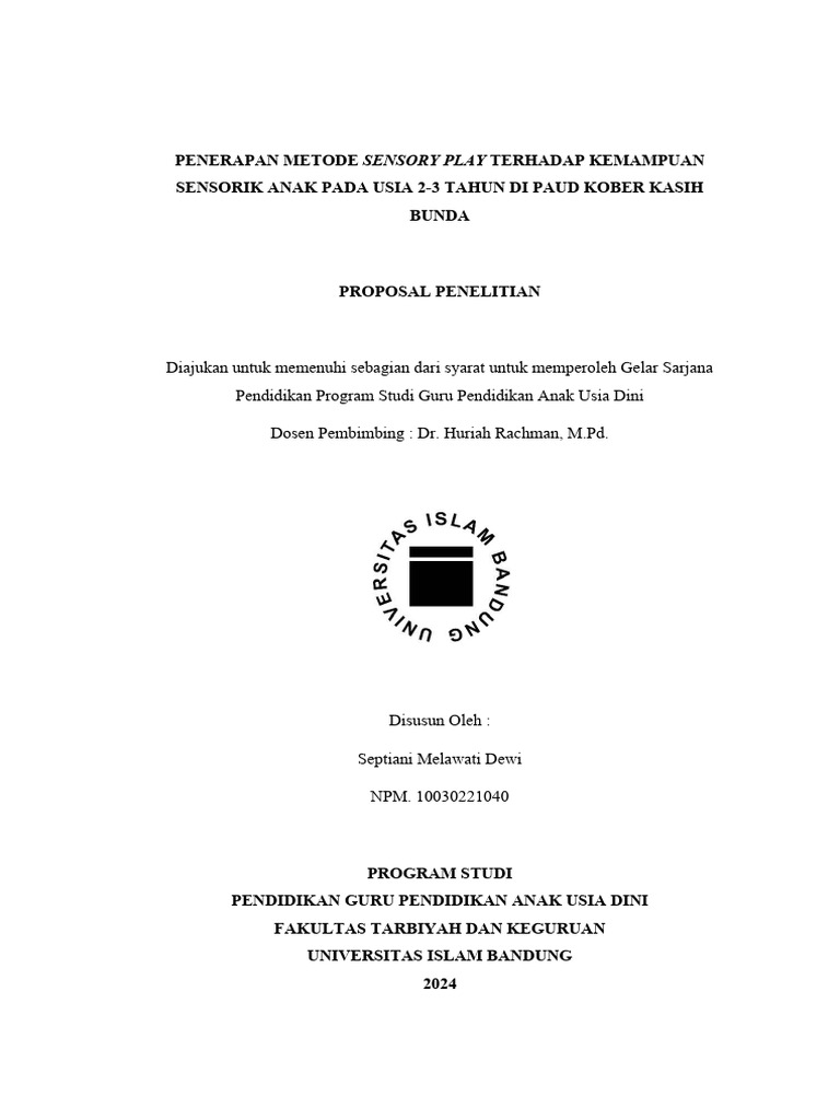 Proposal Skripsi Septi | PDF