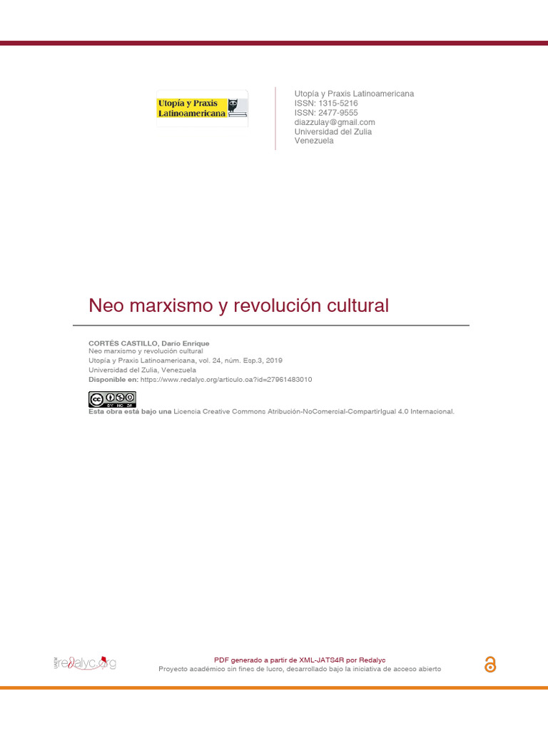 Neo-Marxismo y Revolución Cultural | PDF | marxismo | Antonio Gramsci