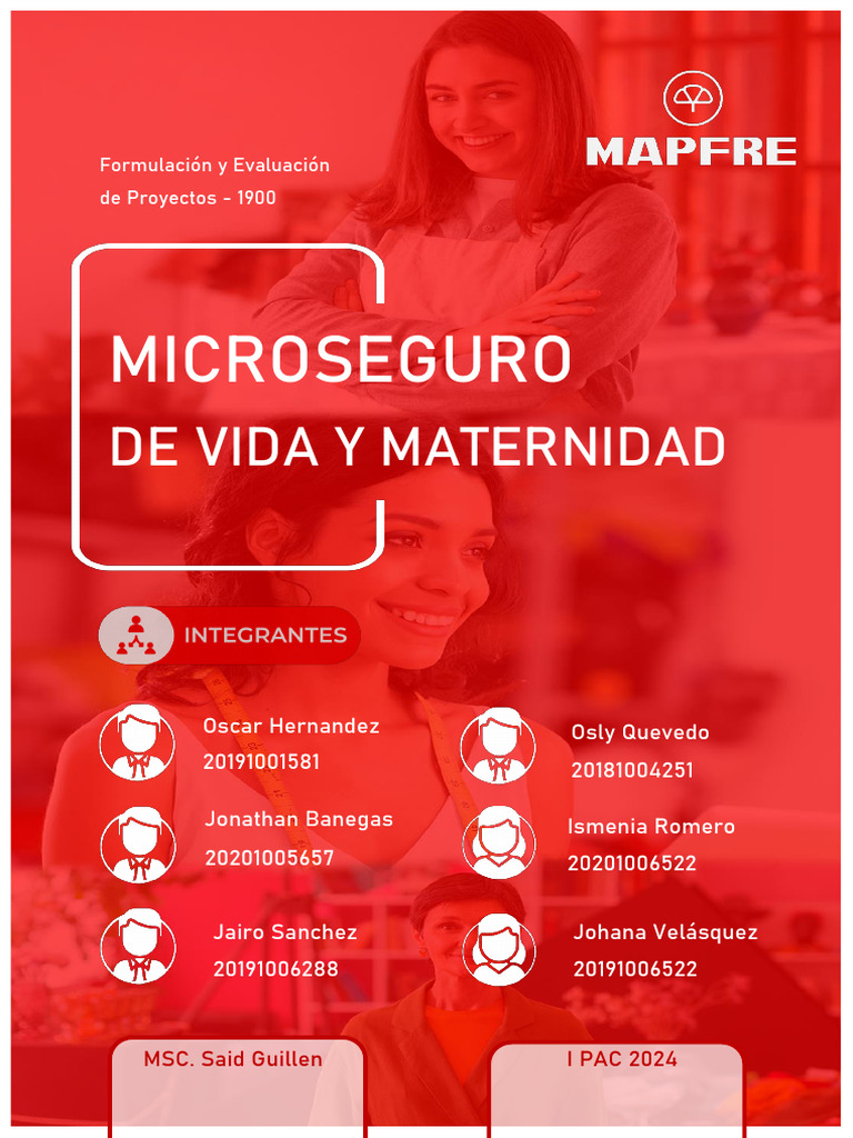Microseguro para Mujeres Emprendedoras | PDF | Seguro | Iniciativa ...