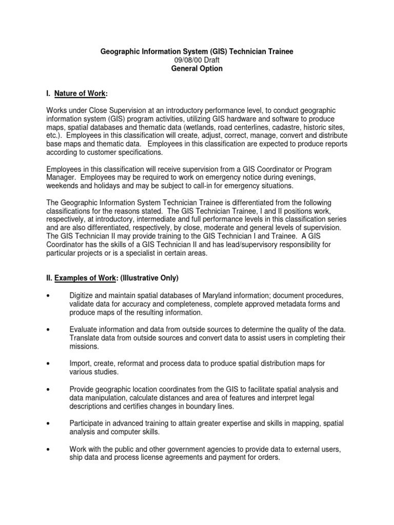 Gis Tech Trainee | PDF | Geographic Information System | Computing