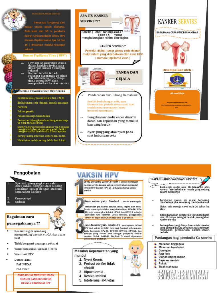 Leaflet - Ca Serviks - Ahmad Raja | PDF