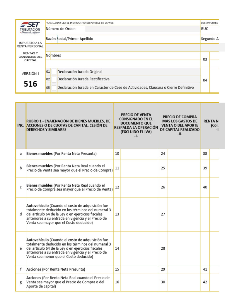 516 - Irp Uca | PDF | Compartir (Finanzas) | Impuestos