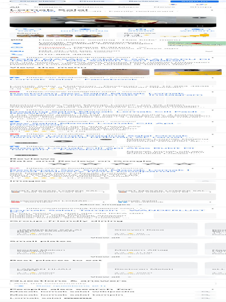 Masak Lomak Salai - Google Search | PDF