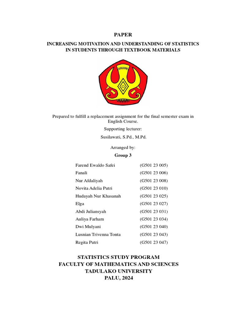 Group 3, English Paper | PDF | Motivational | Motivation