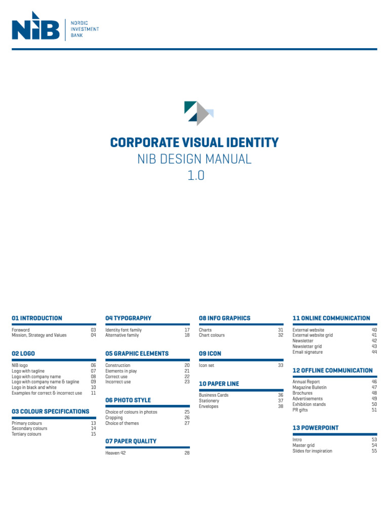 3367-NIB Design Manual Version 1 1 Screen | PDF | Banks | Typography