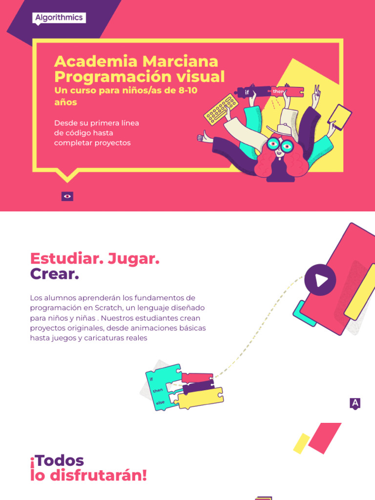 Programacion Visual (8-11 Años) Algorithmics Bilbao | PDF | Scratch ...