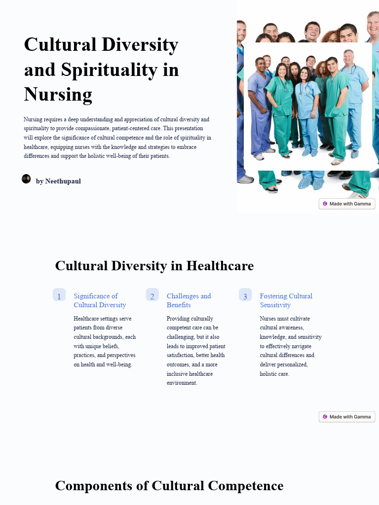 Cultural Diversity and Spirituality in Nursing | PDF | Nursing | Health ...