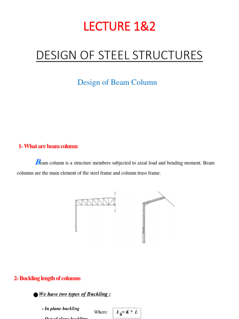 Lec1 2 Design of Columns | PDF | Science & Mathematics