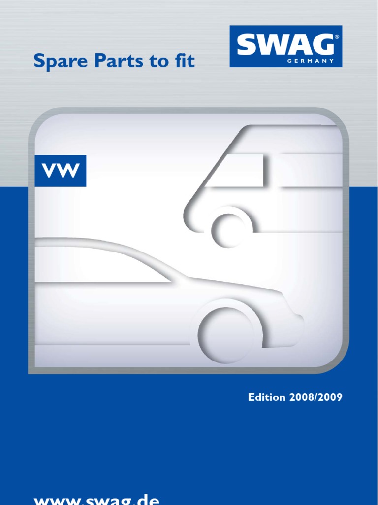VW SWAG Spare Parts Catalog 2008/09 | PDF | Volkswagen | Car ...