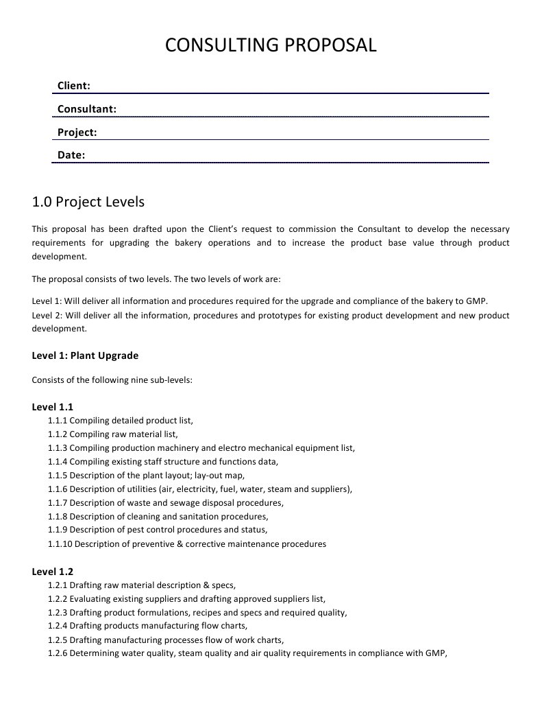 Consulting Proposal