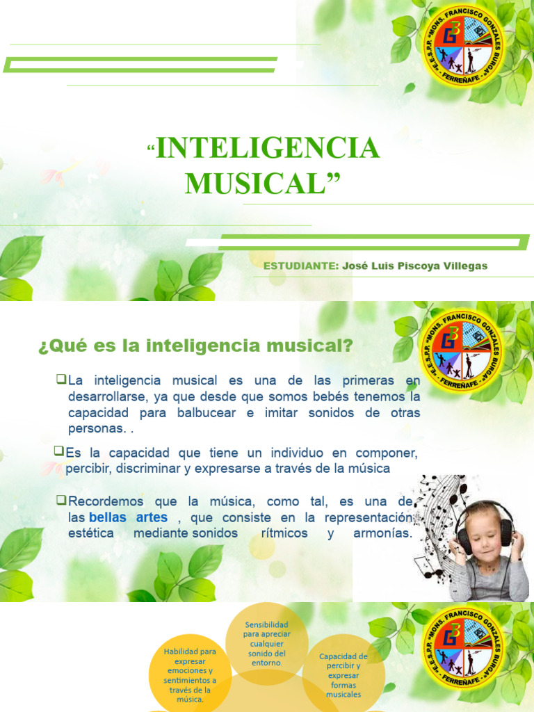 Inteligencia Músical | PDF | Piano | Las artes escénicas