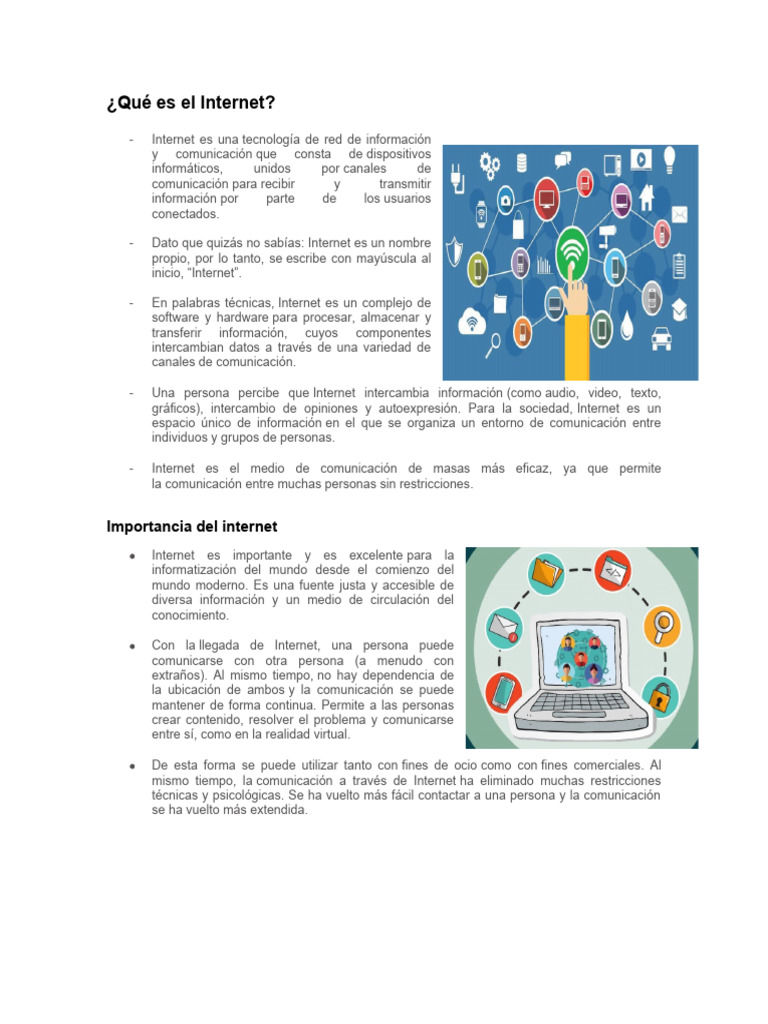 Qué Es El Internet | PDF | Internet | Comunicación