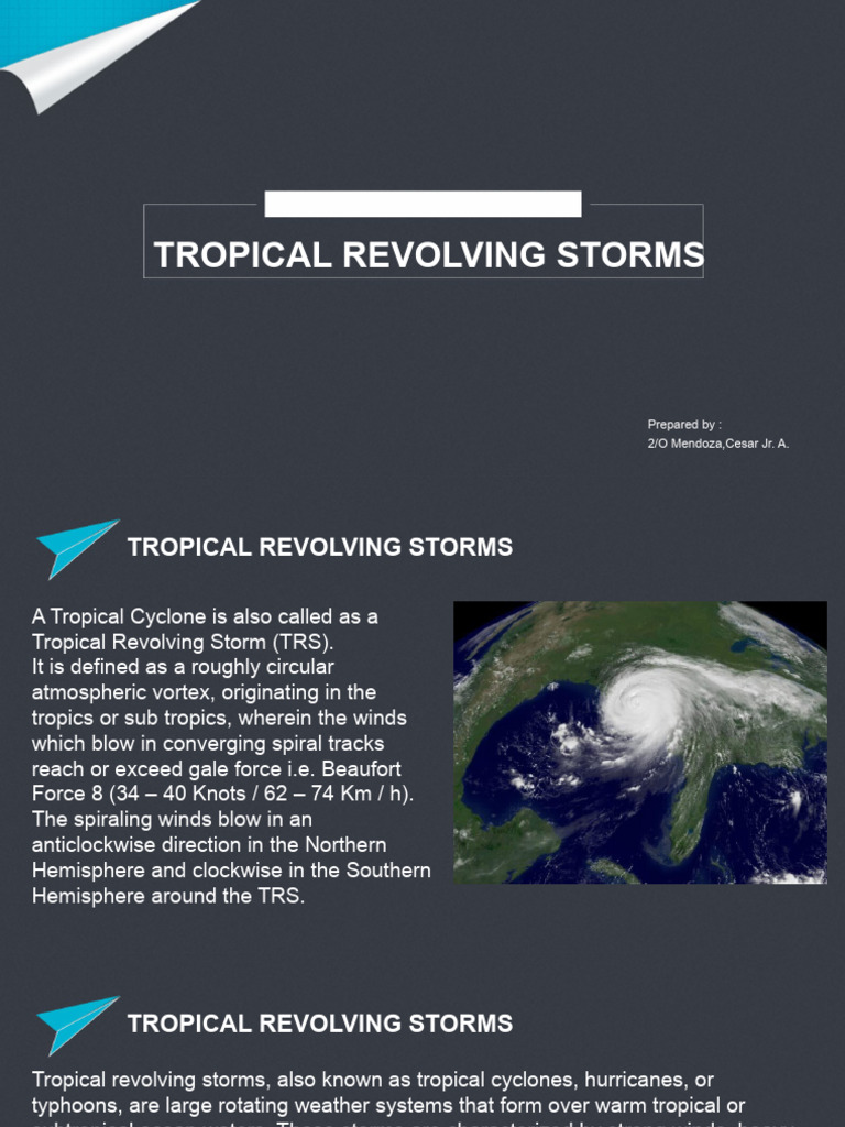 Understanding Tropical Revolving Storms | PDF | Tropical Cyclones | Eye ...
