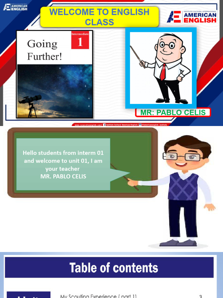 Intermediate 01 American English Unit 1a, B, C April 3rd, 2024 | PDF | Perfect (Grammar ...