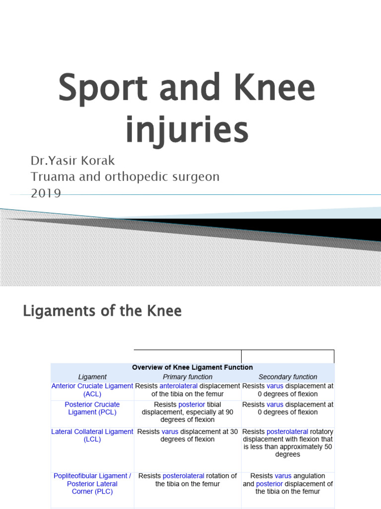 Sport | PDF | Knee | Limbs (Anatomy)