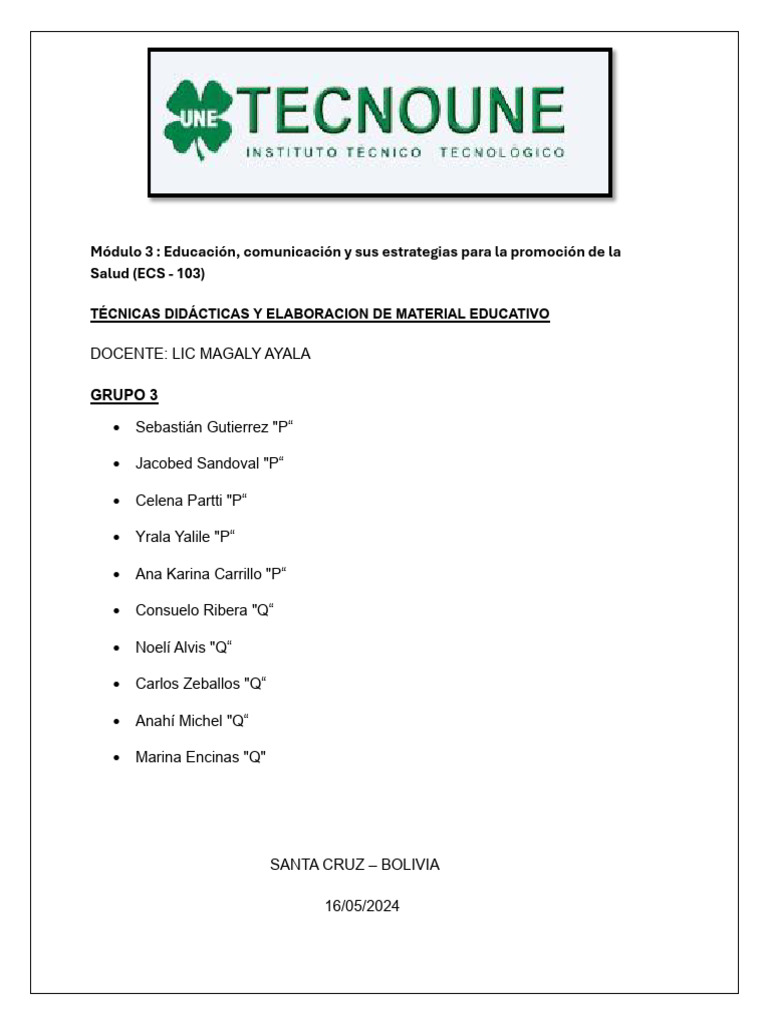 Técnicas Didácticas y Elaboracion de Material Educativo | PDF | Radiodifusión | Enseñando