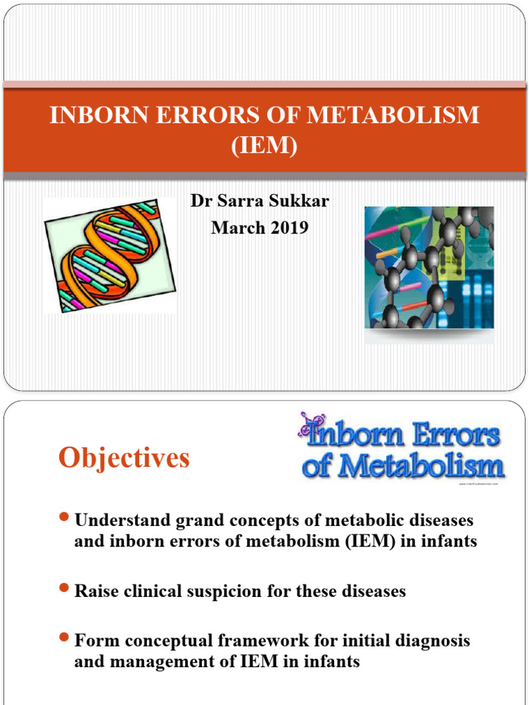 Inborn Errors of Metabolism | PDF | Metabolism | Diseases And Disorders