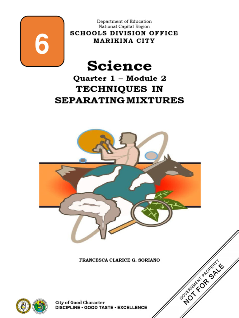 Sci6 - Q1 - M2 - Techniques in Separating Mixtures | PDF | Filtration | Mixture