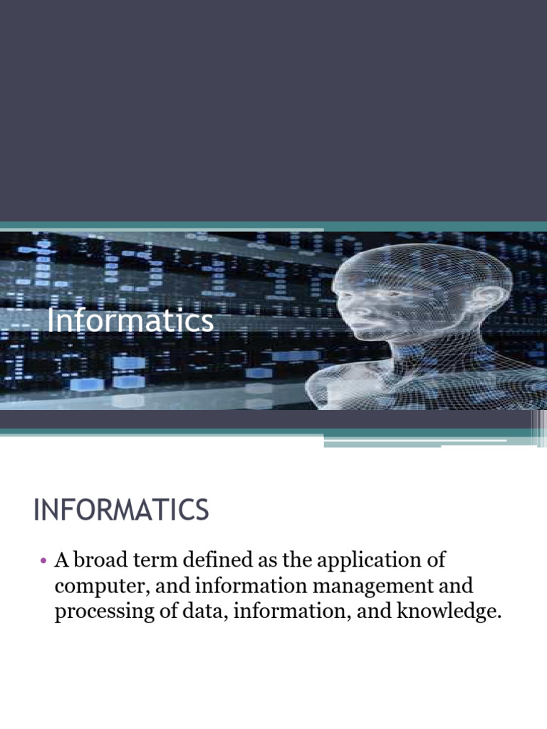 Module 1 - Introduction To Informatics | PDF | Information | Information Technology