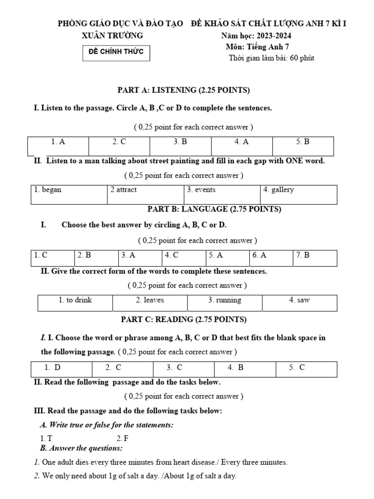 Đa Anh 7 HK1 | PDF | Linguistics | Human Communication