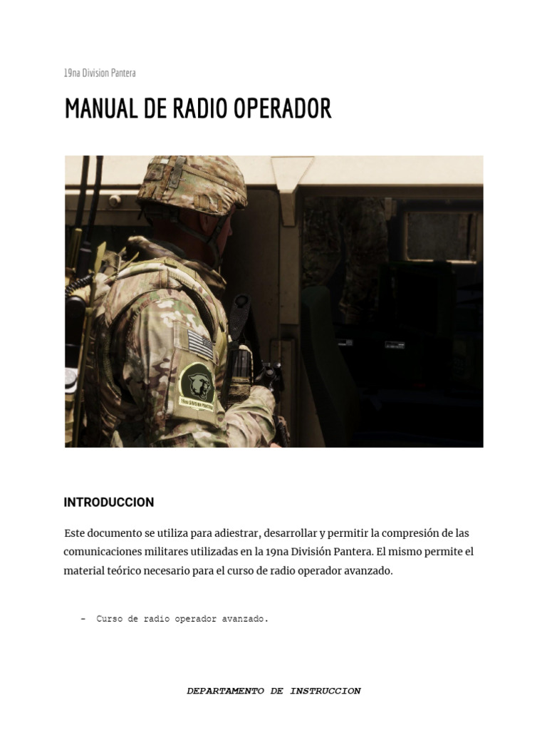 Manual de Radio Operador | PDF | Radio | Comunicación