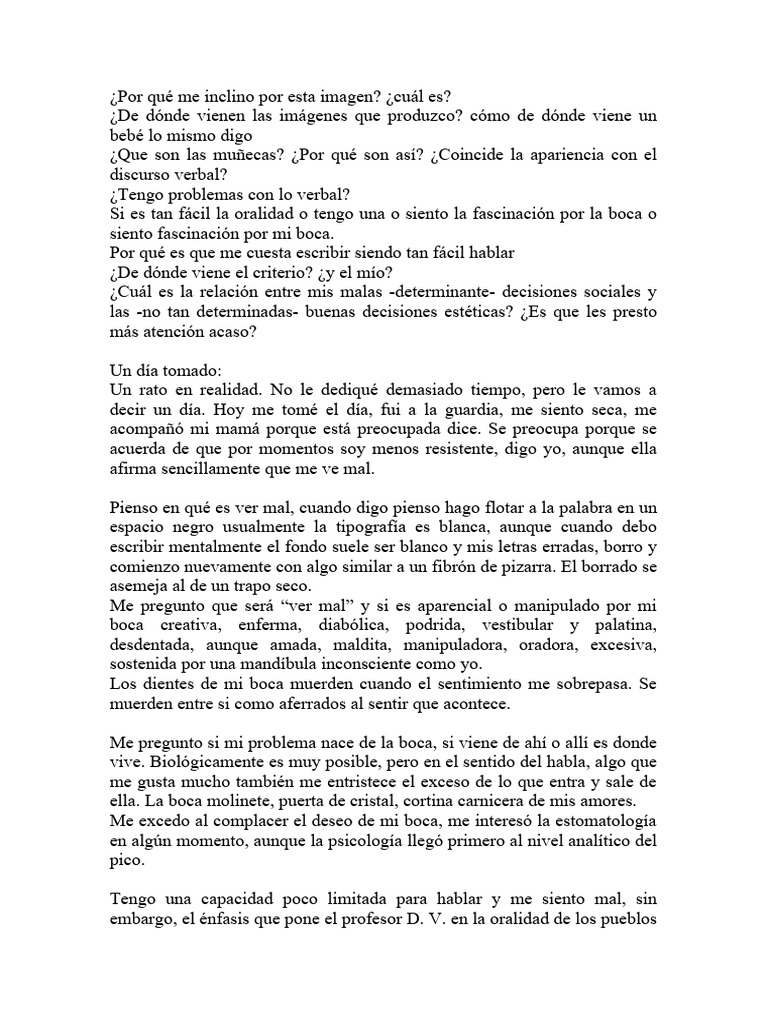 Por Qué Me Inclino Por Cierta Imagen | PDF | Artes del Lenguaje y ...
