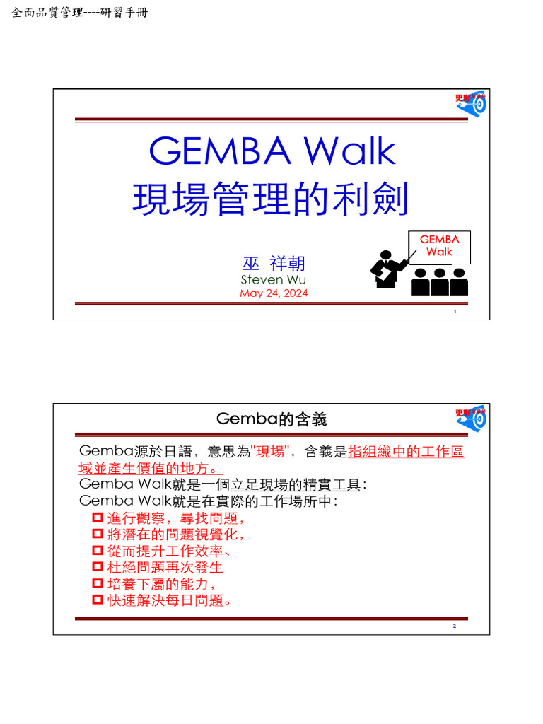 Gemba Walk | PDF