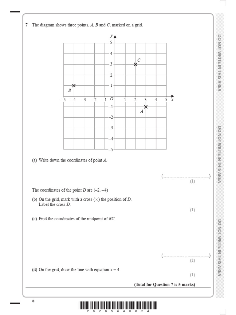 EDEXCEL-linear Function | PDF | Line (Geometry) | Area