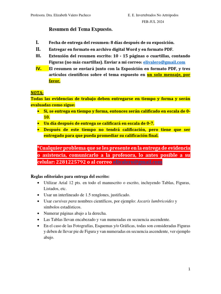 Reglas-Editoriales Resumen Del Tema Expuesto 203 | PDF | Biología