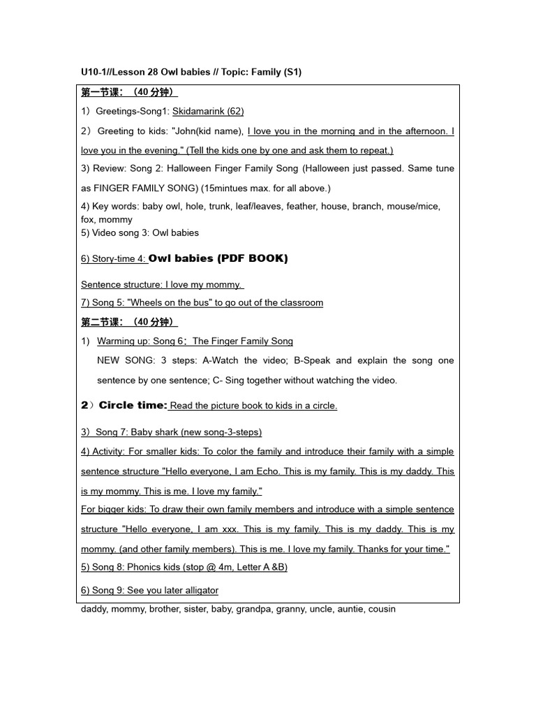 Owl Babies | PDF