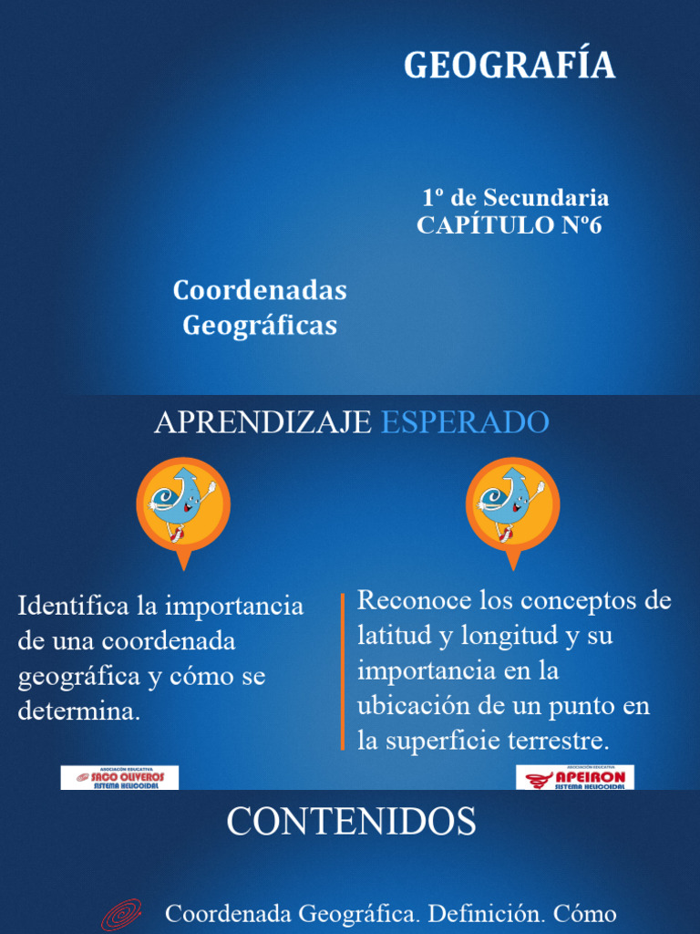 Coordenadas Geográficas | PDF | Latitud | El nivel del mar
