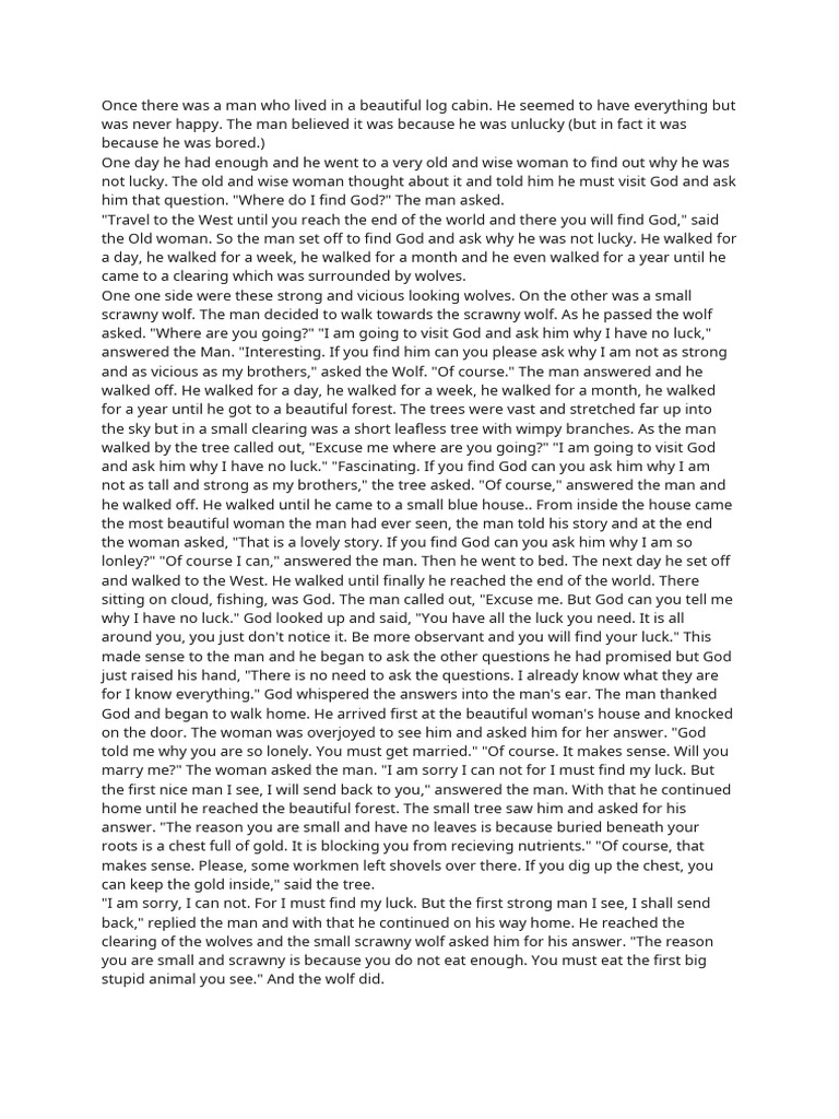 The Unlucky Man | PDF