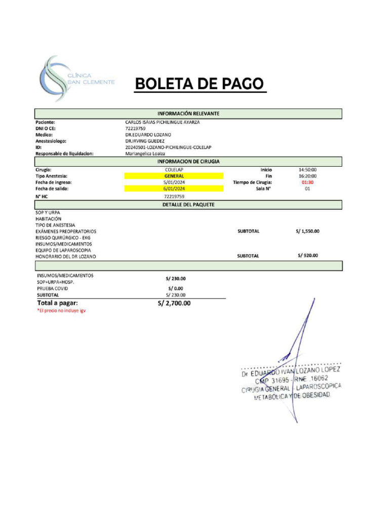 Boleta de Pago | PDF