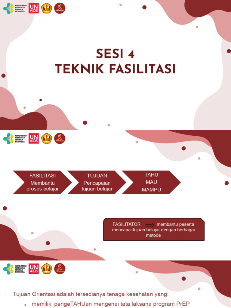 4 Teknik Fasilitasi Program PrEP | PDF